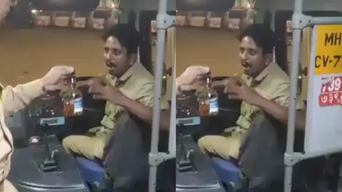 Mumbai Bus Driver Caught with Liquor After Crash: Viral Videos Raise ...