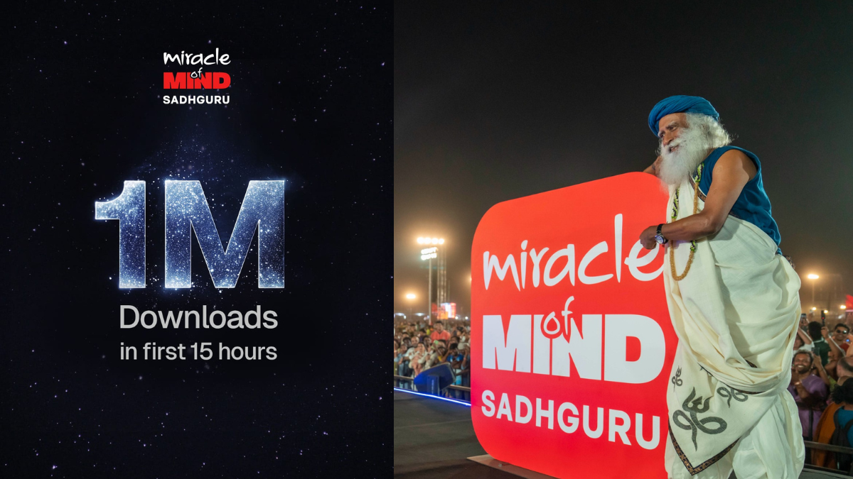 Sadhguru’s Miracle of Mind Meditation App Hits 1 Million Downloads in ...